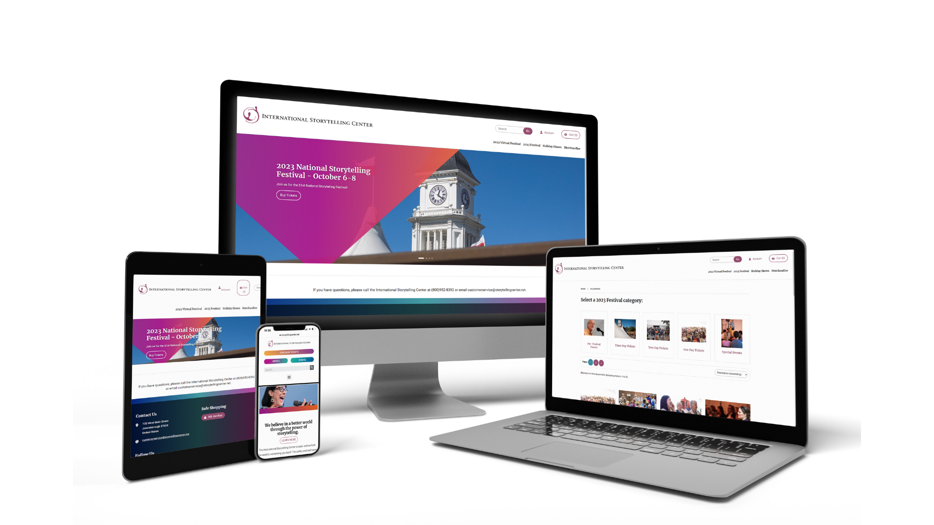 International Storytelling Center WebStore Success Story - WebSell